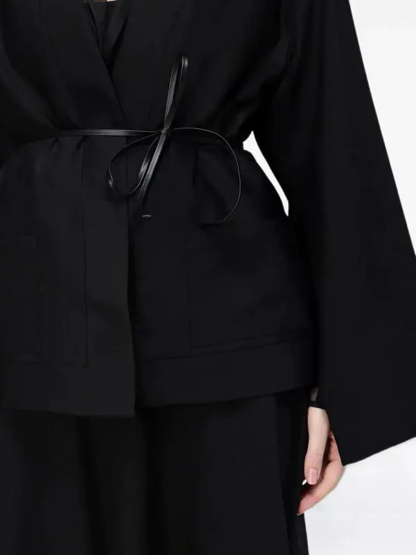 CRIDA MILANO Belted Wide-sleeve Jacket