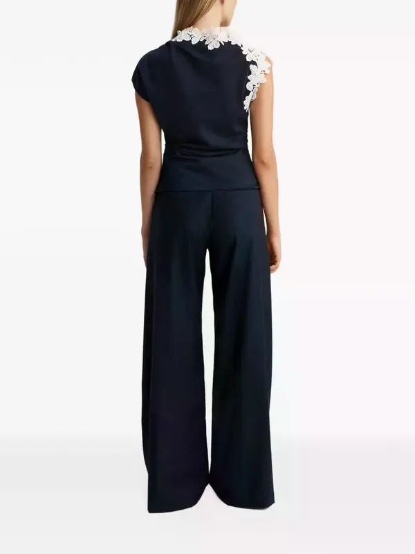 Anna Quan Meier Lace-trimmed Top