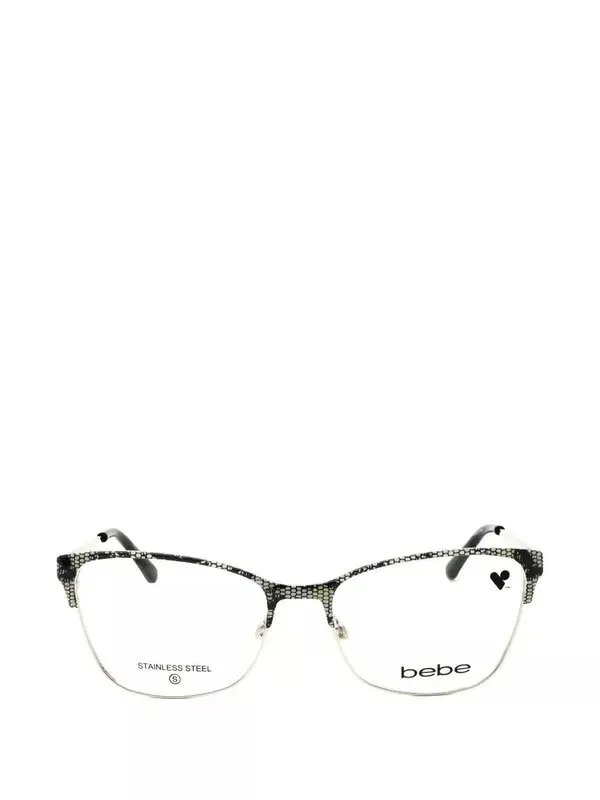 Bebe Lace-pattern Cat-eye Glasses