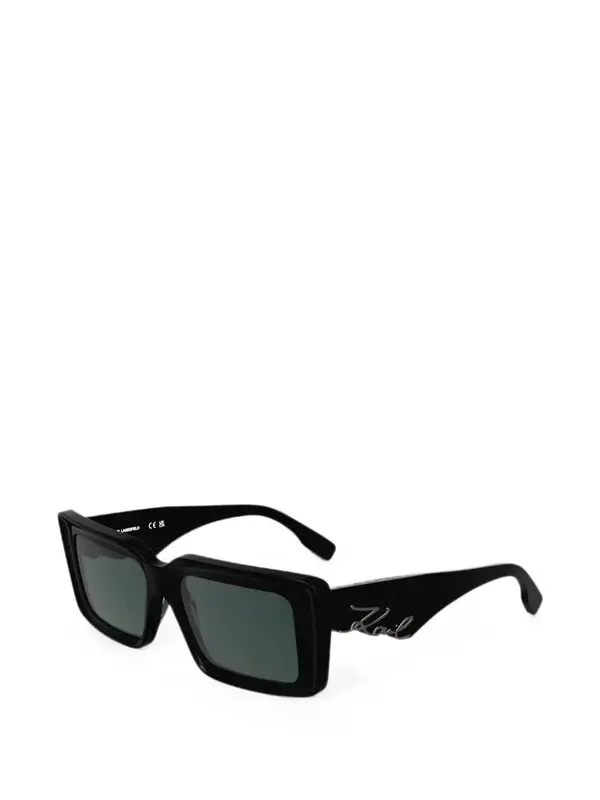 Karl Lagerfeld Logo-plaque Rectangle-frame Sunglasses