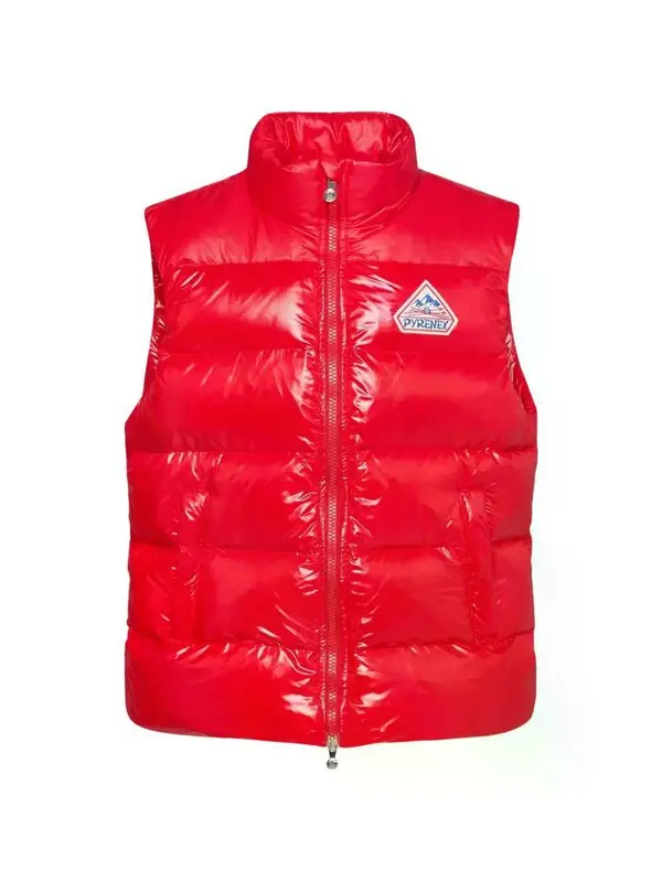 Pyrenex John Quilted Logo-patch Gilet - Red