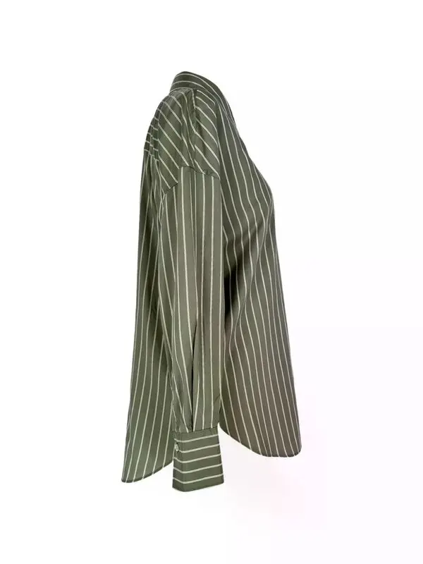 Brunello Cucinelli Striped Silk Shirt