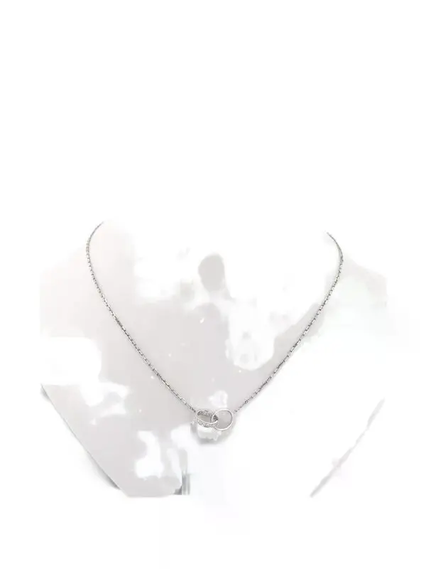 Cartier 2010s Love Diamond Necklace - Silver