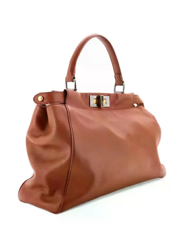 Fendi Peekaboo Bag Soft Leather Regular Shoulder Bag