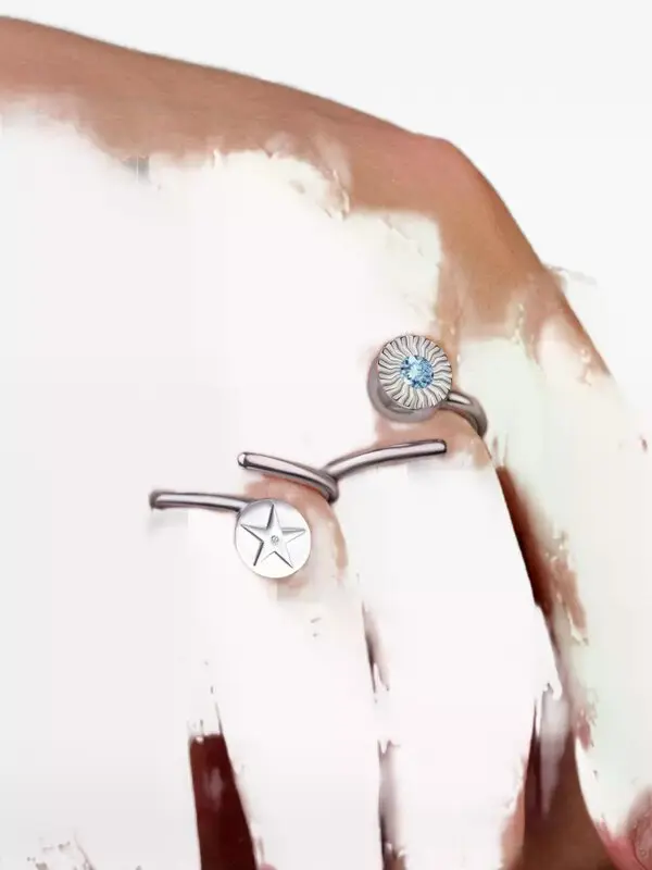 ANTY Aura Duo Curve Topaz Rings