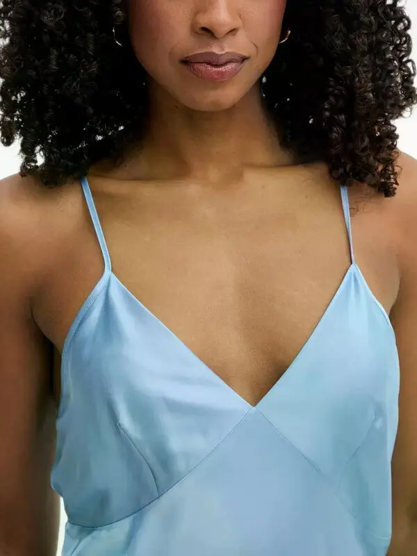 SILVIAN HEACH Satin Midi Slip Dress