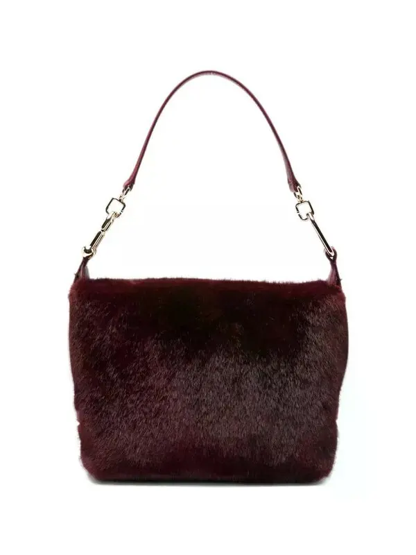 Furla Tonie Faux-fur Shoulder Bag - Red
