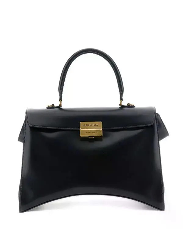 Balenciaga Hourglass Avenue Top Handle Bag Medium - Black