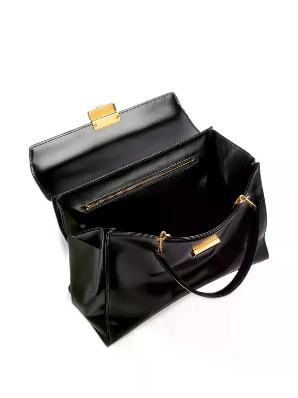 Balenciaga Hourglass Avenue Top Handle Bag Medium - Black