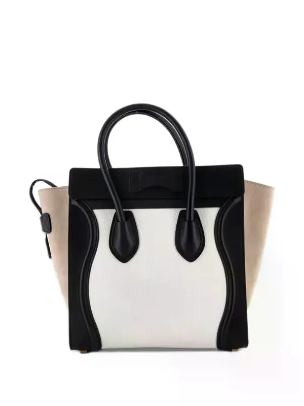Celine Tricolor Luggage Bag Leather Micro Tote Bag