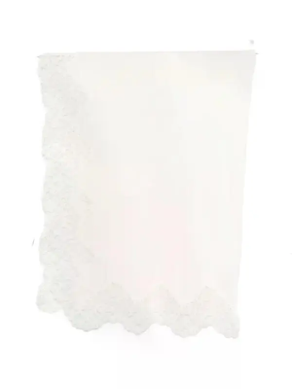 Ermanno Scervino Lace-trim Scarf - Neutrals