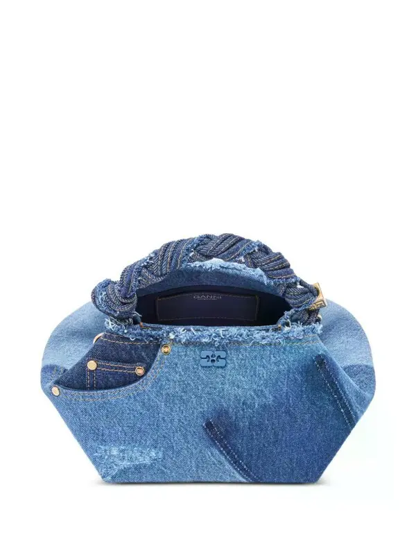 GANNI Twisted Handle Satchel Tote Bag