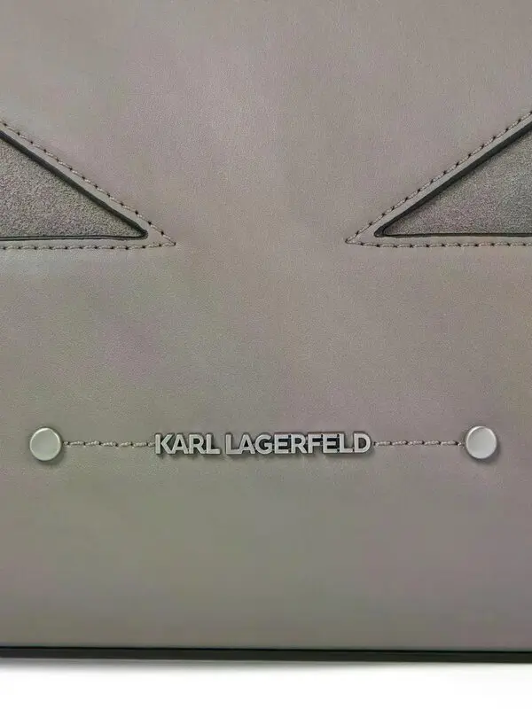 Karl Lagerfeld K/koncept Suede-panelled Shoulder Bag