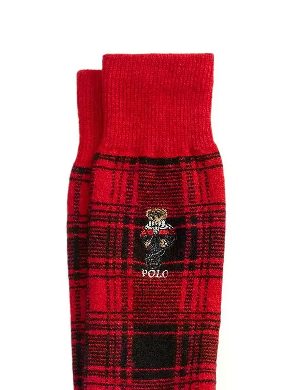 Polo Ralph Lauren Polo Bear Plaid Socks