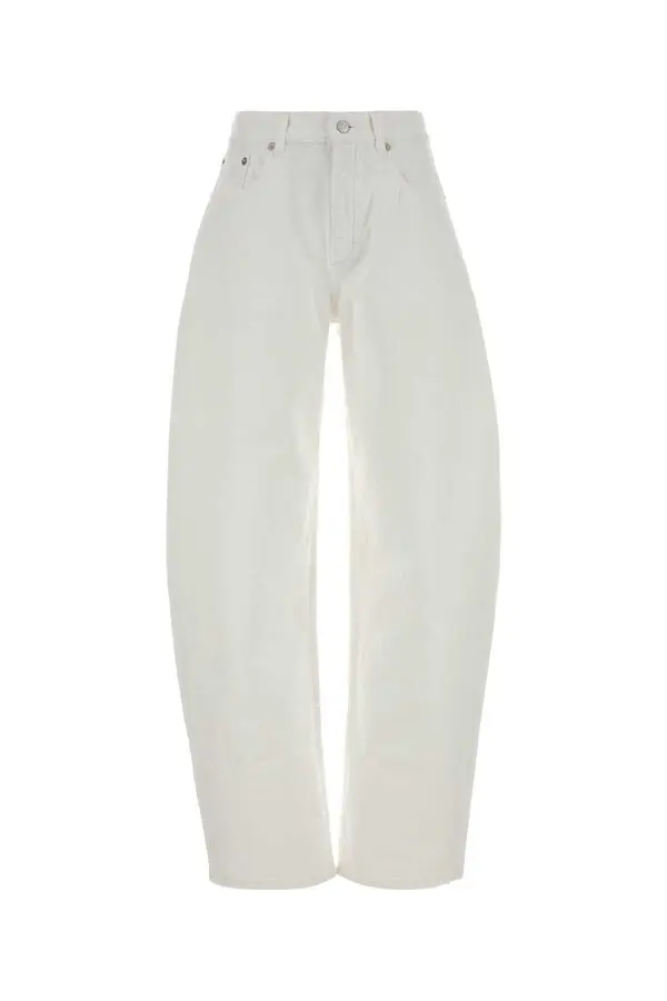 Alaïa Denim Jeans - White