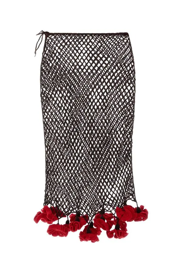 Alaïa Two-tone Crochet Skirt