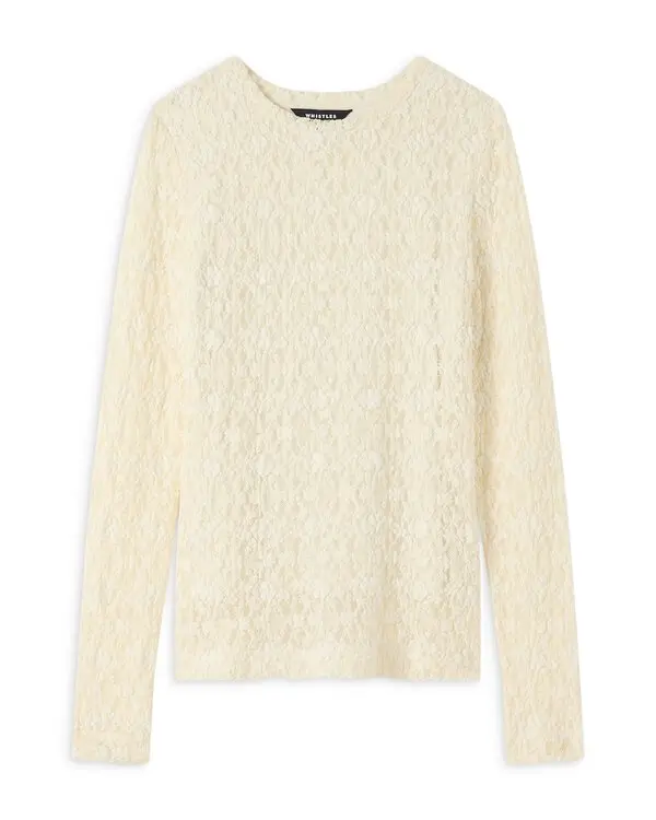 Whistles Long Sleeve Lace Top