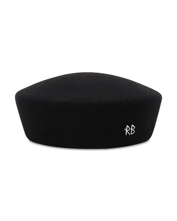 Ruslan Baginskiy Pillbox Wool Felt Hat - Black
