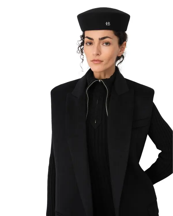 Ruslan Baginskiy Pillbox Wool Felt Hat - Black