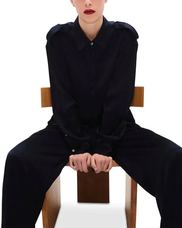 AGOLDE Shara Satin Wide Leg Cargo Pants