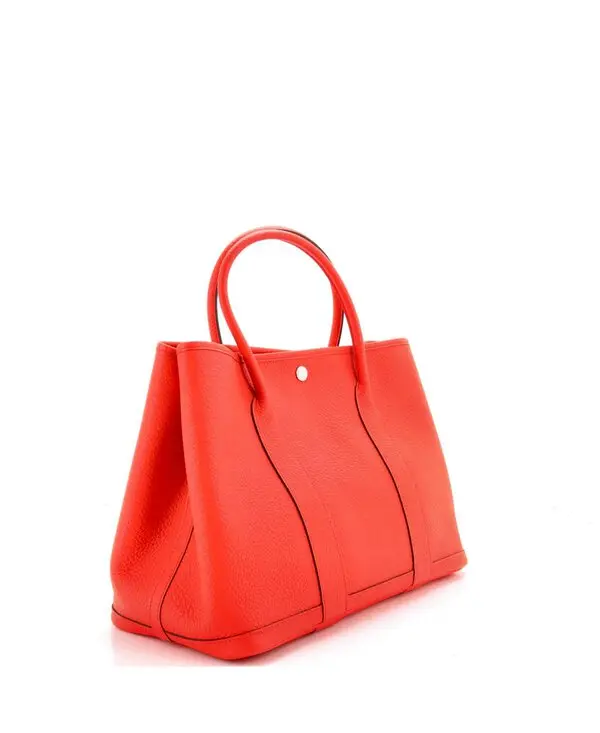 Hermès 36 Garden Party Tote Leather With Printed Interior