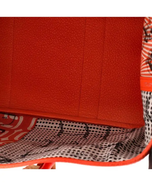 Hermès 36 Garden Party Tote Leather With Printed Interior