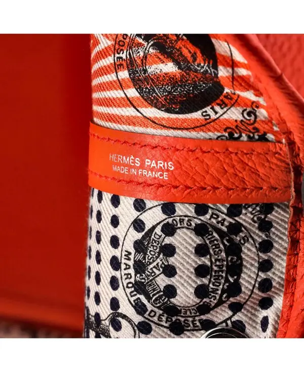 Hermès 36 Garden Party Tote Leather With Printed Interior