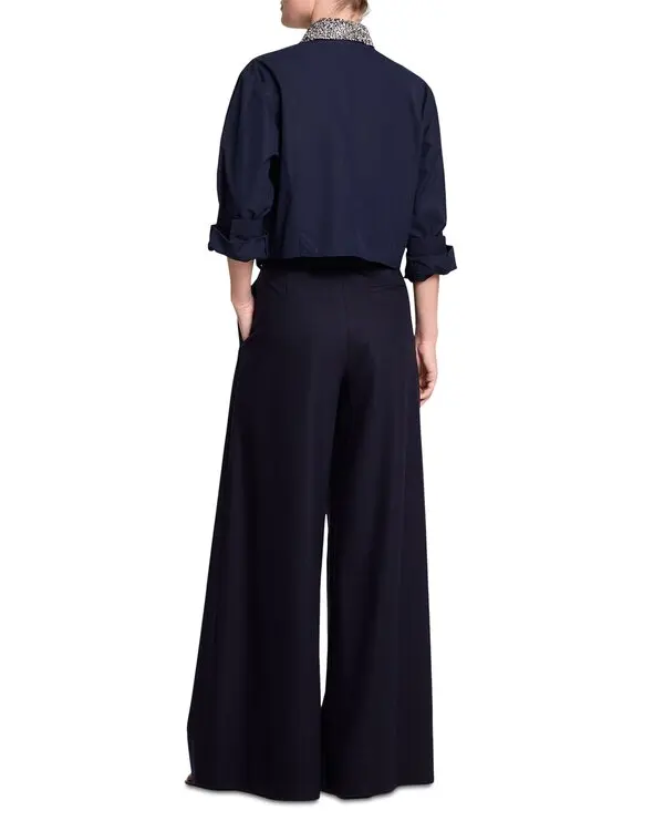TWP New Chapter Crystal Collar Cotton Top