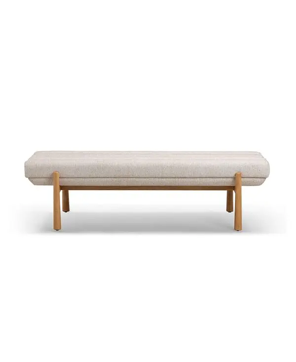 TOV FURNITURE Julianna Textured Bench - Cream