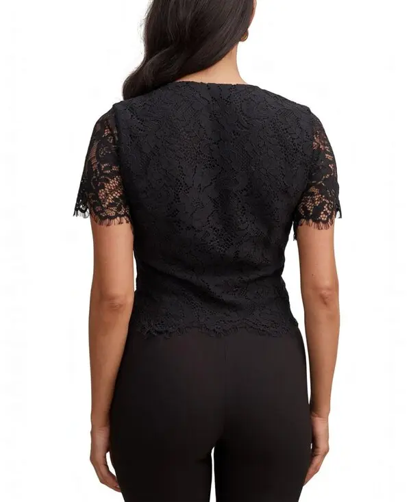 EVER NEW Vienna Lace V Neck Top