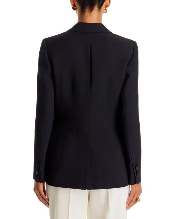 Lafayette 148 New York Rose Embellished Peak Lapel Blazer