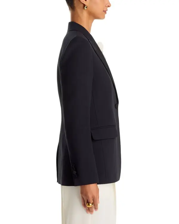 Lafayette 148 New York Rose Embellished Peak Lapel Blazer