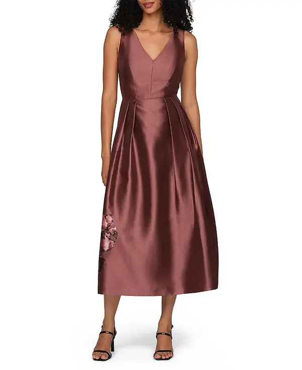 KAY UNGER Blakely Tea Length Dress