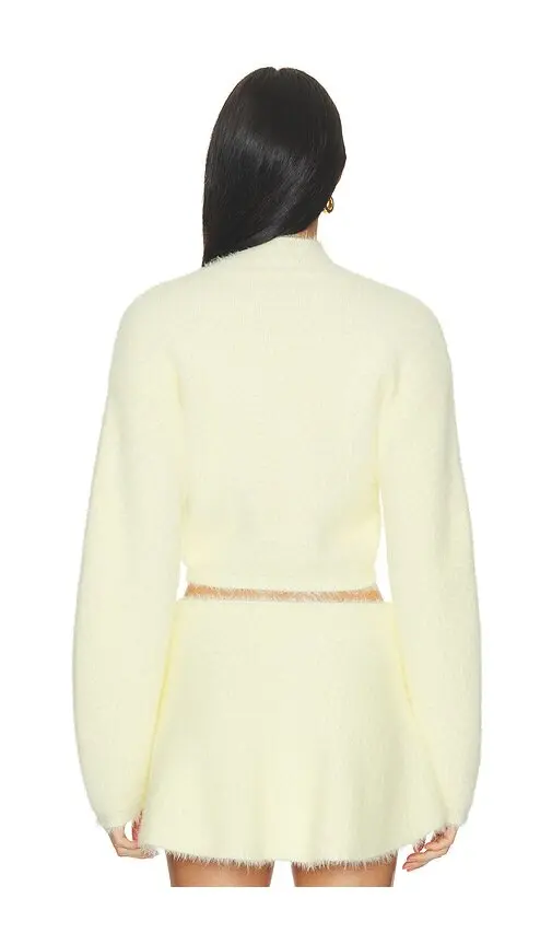 LOVERS AND FRIENDS Ellianna Mock Neck Sweater In Ivory