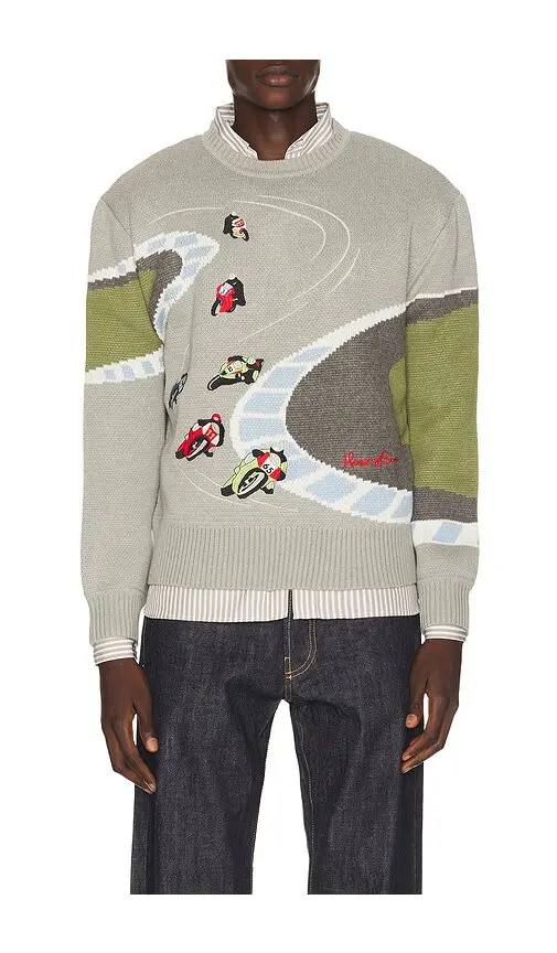 HOUSE OF SUNNY Superbikes Knit Sweater - Multi