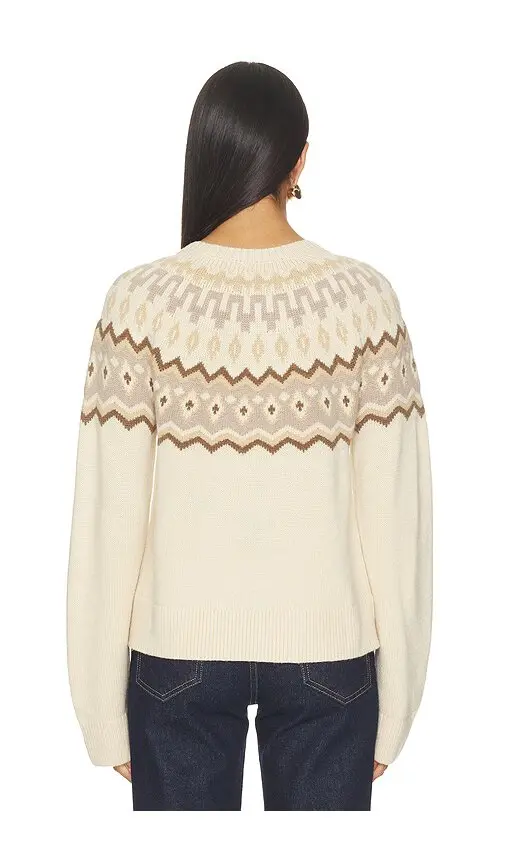 Tularosa Maralyn Fair Isle Sweater In Ivory