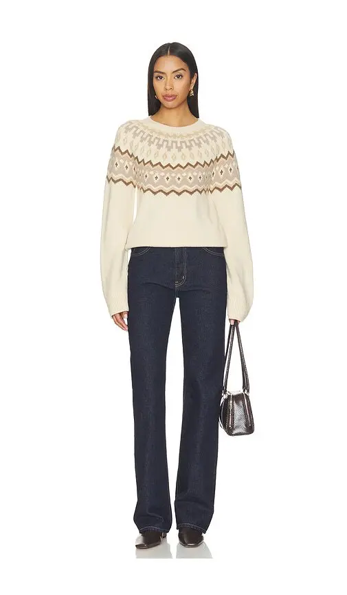 Tularosa Maralyn Fair Isle Sweater In Ivory
