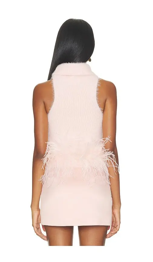 Majorelle Starlette Feather Tank In Pink