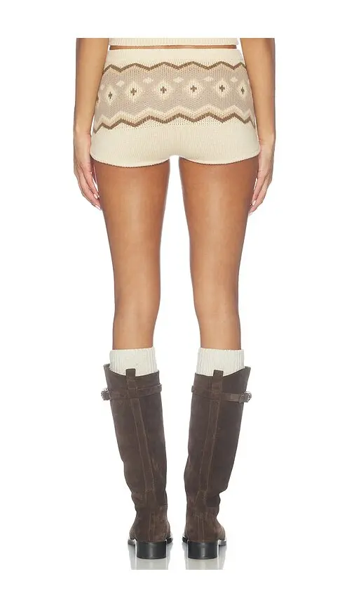 Tularosa Maralyn Fair Isle Short In Ivory