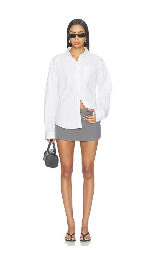 Lioness Hailey Button Up Shirt In White