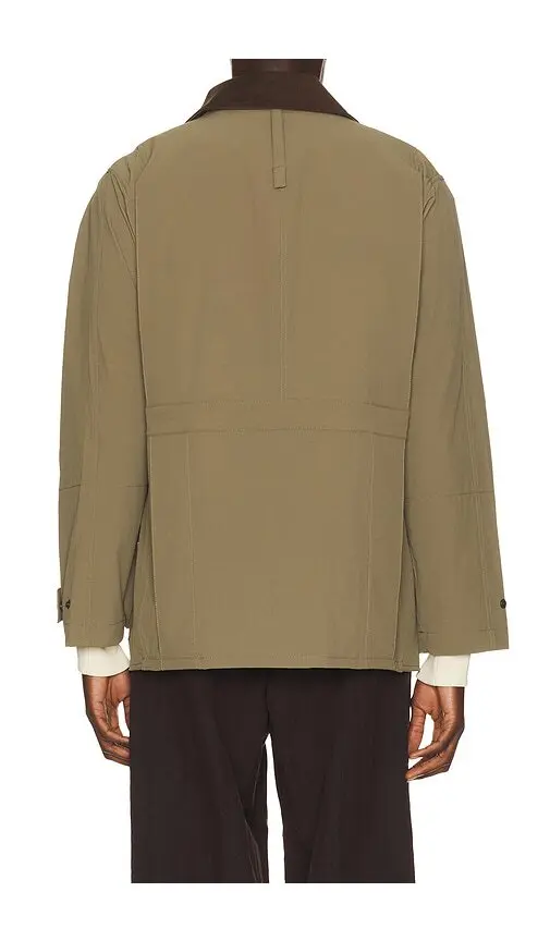 WORKS AND DAYS Natural Dye Hunting Jacket In Metallic Bronze
