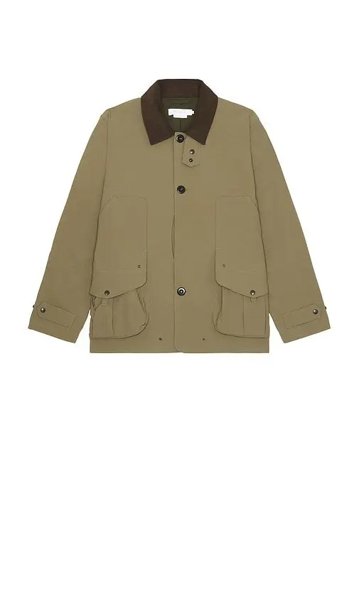 WORKS AND DAYS Natural Dye Hunting Jacket In Metallic Bronze