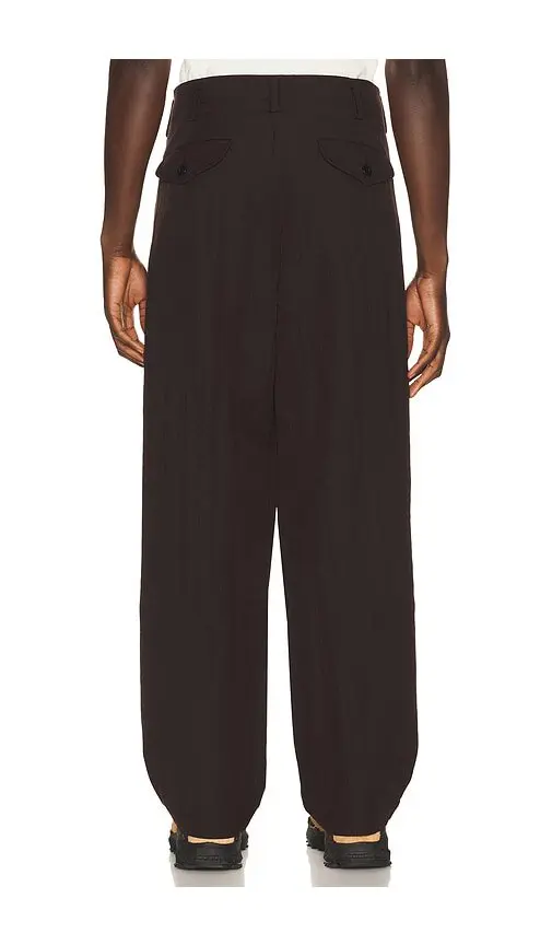WORKS AND DAYS Wool Pleated Trouser