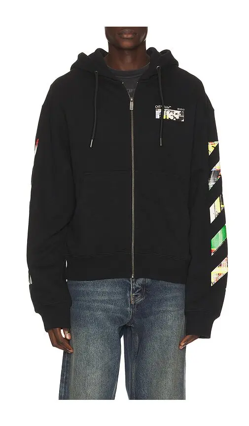 Off-White Industrial Arrow Regular Zip Hoodie