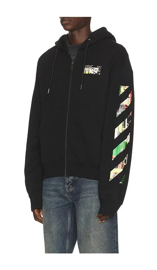Off-White Industrial Arrow Regular Zip Hoodie