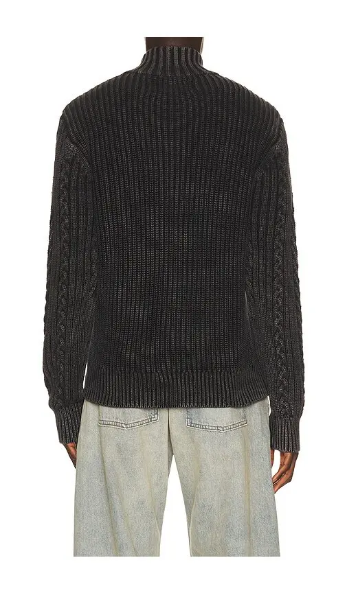 SCHOTT Cable Knit Fishermans Sweater