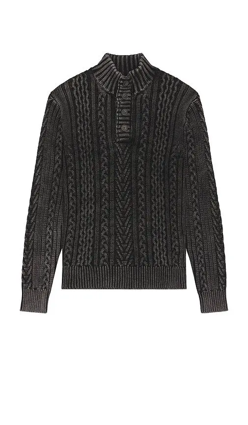 SCHOTT Cable Knit Fishermans Sweater