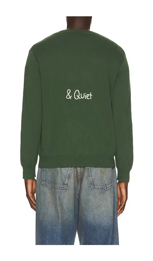 MUSEUM OF PEACE & QUIET Imagine Knit Sweater In Green