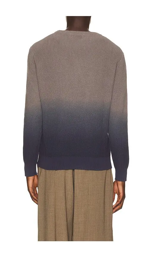 MUSEUM OF PEACE & QUIET Wordmark Knit Sweater In Blue