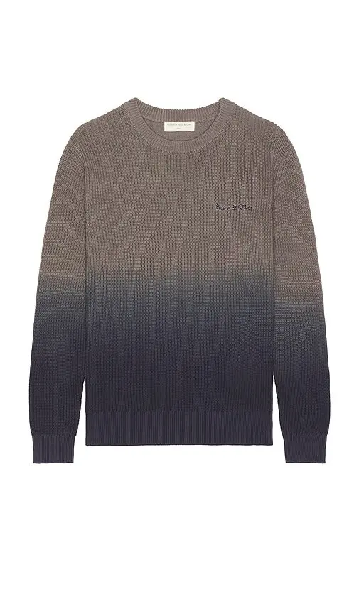 MUSEUM OF PEACE & QUIET Wordmark Knit Sweater In Blue